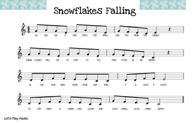 Snowflake Song - Let's Play Music